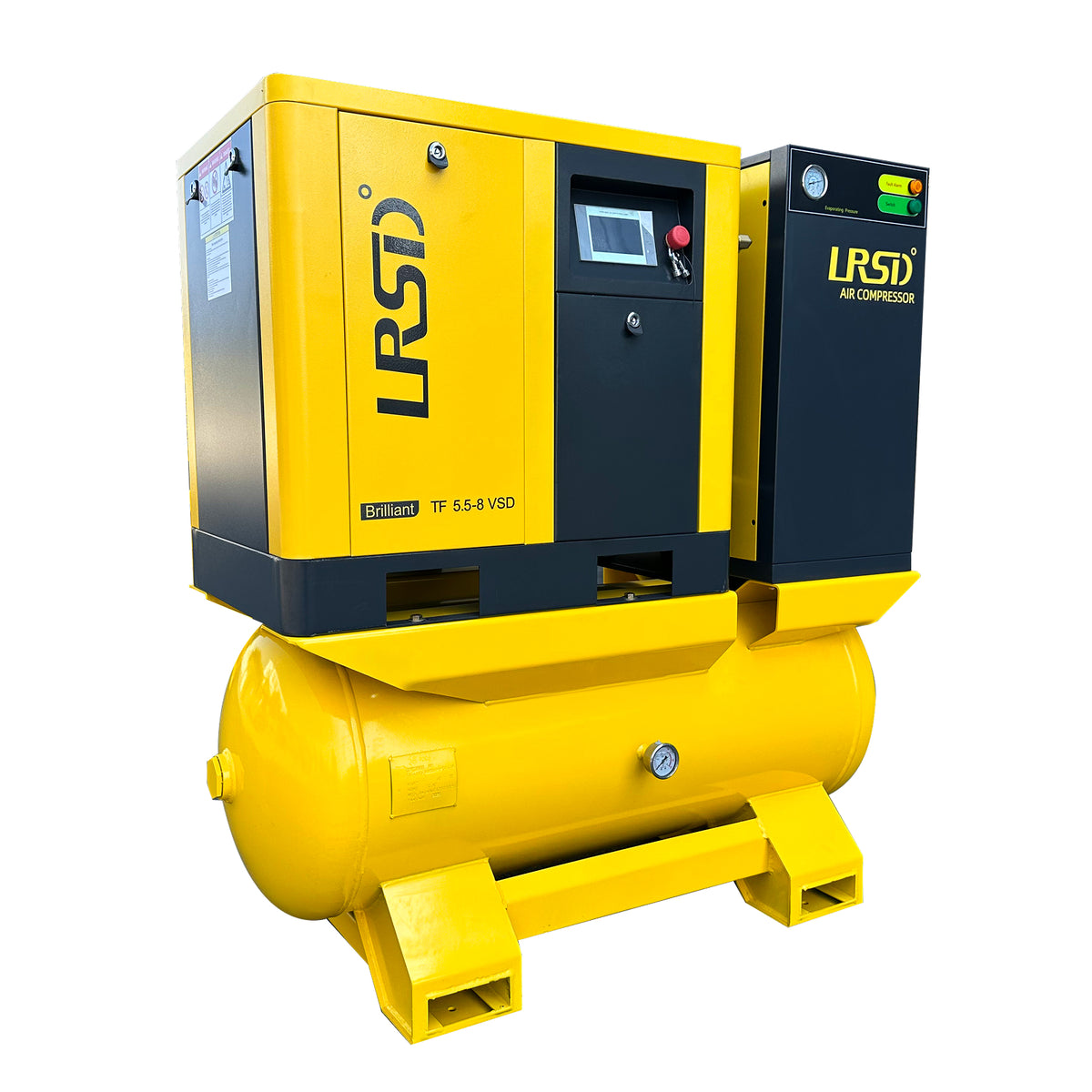 4-in-1 Rotary Screw Air Compressor | 7.5HP / 5.5kW | 27 CFM | 230V 3-P ...